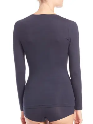 Hanro Soft Touch Long-sleeve Top - White