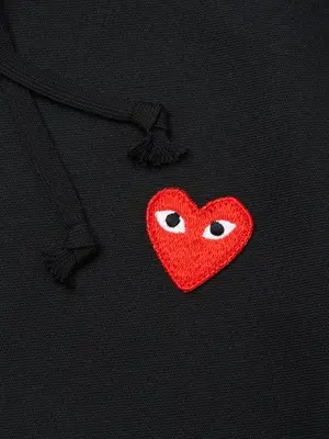 Play Comme Des Garcon Embroidered Heart Hoodie