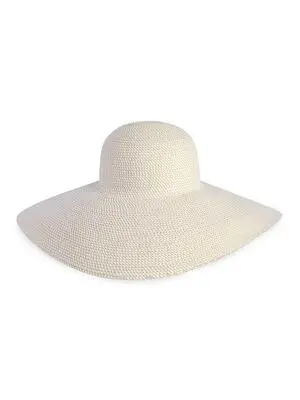 Eric Javits Women's Floppy Sun Hat - White Mix - White Mix