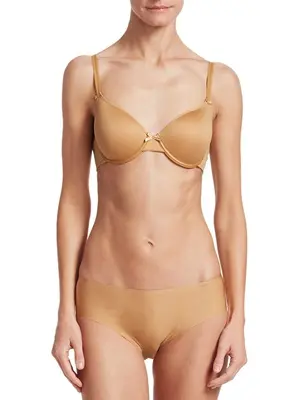 Chantelle Basic Invisible Three-quarter Memory Foam T-shirt Bra - Black