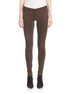 Alice + Olivia Suede Legging Pants