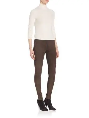 Alice + Olivia Suede Legging Pants