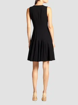 Akris Double-face Flare Dress - Black