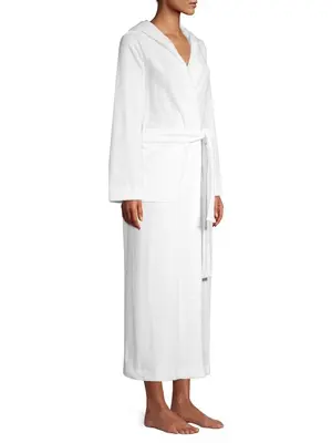 Hanro Robe Selection Hooded Long Plush Robe