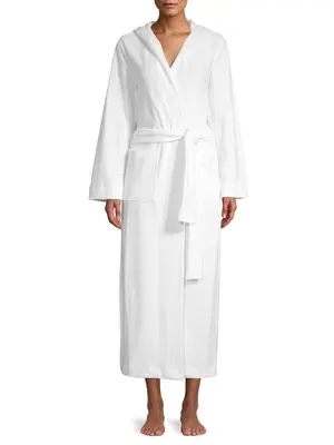 Hanro Robe Selection Hooded Long Plush Robe