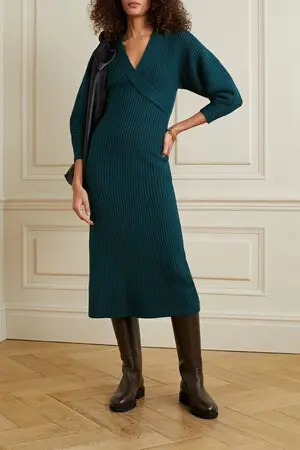 Mara Hoffman Samira" Ribbed Midi Dress