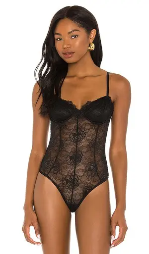 OW Layce Bodysuit - Black Caviar