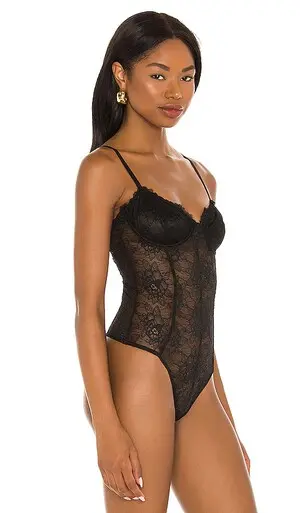 OW Layce Bodysuit - Black Caviar