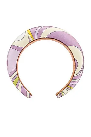 Emilio Pucci Onde Headband In Navy - Lilla