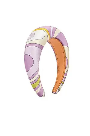 Emilio Pucci Onde Headband In Navy - Lilla
