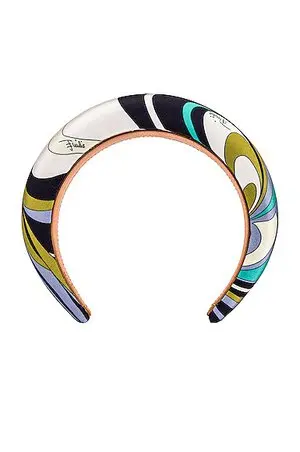 Emilio Pucci Emilio Pucci Onde Headband In Navy Navy & Lavanda