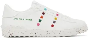 Valentino Garavani Valentino Garavani White & Multicolor Open For A Change Sneakers - Bianco/multicolor/bi