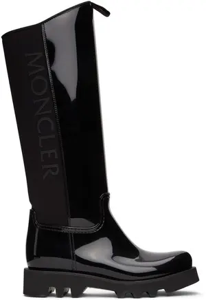 Moncler Moncler Black Gilla Rain Boots - 999 Black