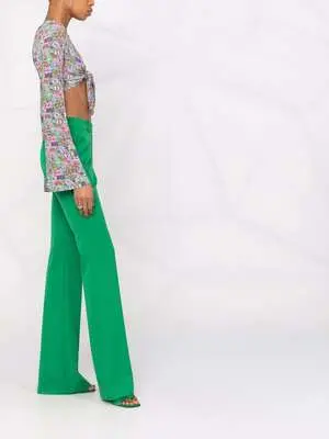 CHIARA FERRAGNI Floral-print Cropped Wrap Top