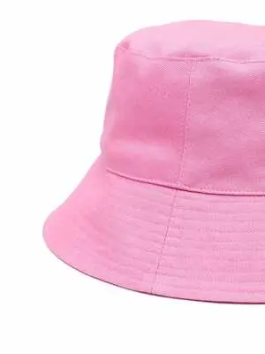 Nanushka Caran Monogram-embroidered Bucket Hat - Pink