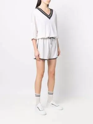 Brunello Cucinelli V-neck Fine-knit Top