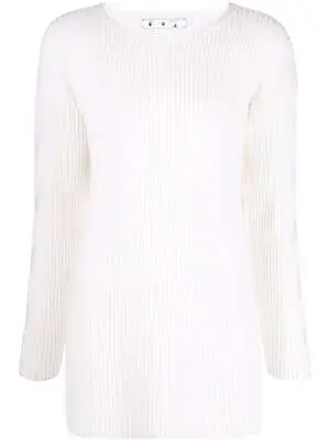 Off-white Round Neck Sweaters For Women