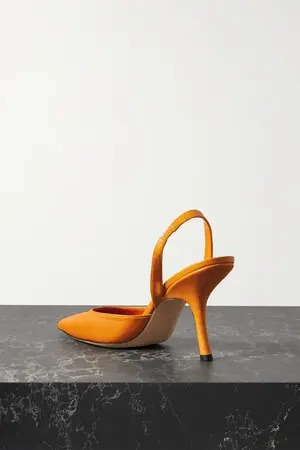 By Far Mimi Cuttrell Leather Slingback Pumps