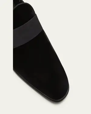 Santoni Isomer Velvet Loafers