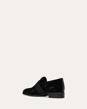 Santoni Isomer Velvet Loafers