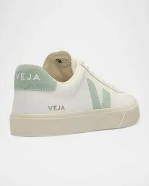 VEJA Campo Bicolor Leather Low-top Sneakers - White/matcha
