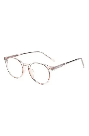 FIFTH & NINTH Fifth & Ninth Dakota Round Frame Blue Light Blocking Reading Glasses Tan/clear