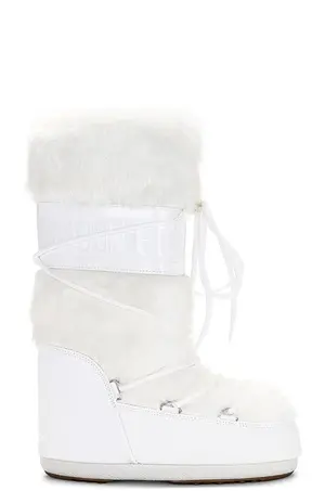 Moon Boot Icon Classic Faux Fur Boots - Optical White