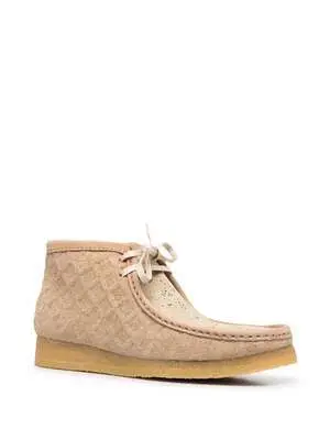 Clarks Textured Lace-up Boots