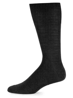 Falke Luxury No. 13 Sea Island Cotton Socks Anthracite Melange