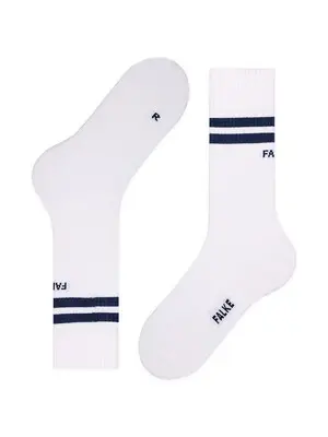 Falke Luxury No. 13 Sea Island Cotton Socks White Royal Blue