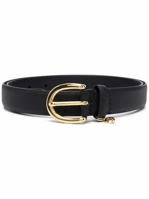 Ralph Lauren Charm-detail Leather Belt - Black