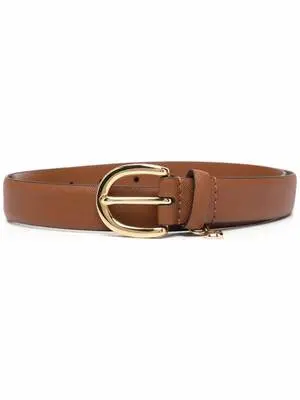 Ralph Lauren Logo Charm Buckled Belt - Brown