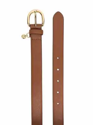 Ralph Lauren Logo Charm Buckled Belt - Brown