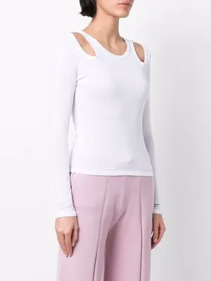 Stella McCartney Cut-out Long-sleeve Top