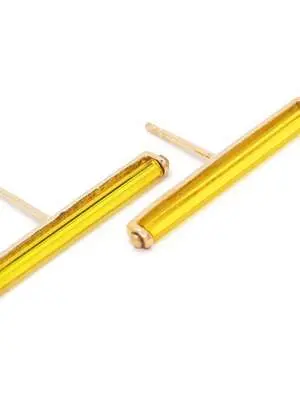 BEATRIZ PALACIOS Neon Lemon Short Earrings - Yellow