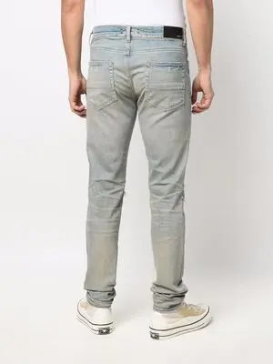 Amiri Mx1 Distressed Skinny Jeans - Blue