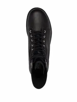 DIESEL® Lace-up Leather Combat Boots - Brown