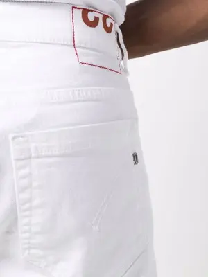 DONDUP Cropped Slim-cut Jeans - White