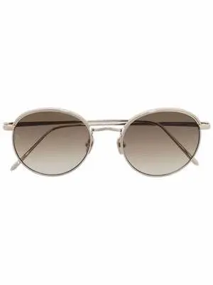 Linda Farrow Tinted Round-frame Sunglasses - Gold