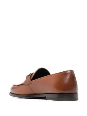 Bally Logo-plaque Leather Loafers