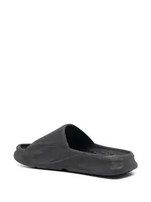 Heron Preston Square-toe Moulded Slides - Black