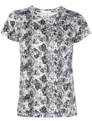 Rag & Bone Snakeskin Print T-shirt - Black
