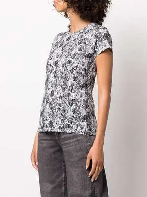 Rag & Bone Snakeskin Print T-shirt - Black