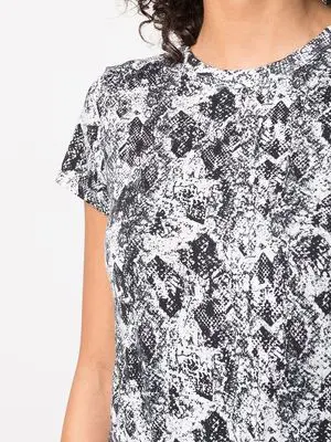 Rag & Bone Snakeskin Print T-shirt - Black
