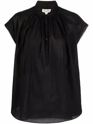 NILI LOTAN Pleated Sleeveless Shirt