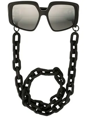 Dolce & Gabbana Dg Crossed Detachable-chain Sunglasses
