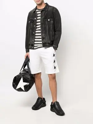 GOLDEN GOOSE Star-motif Track Shorts - White