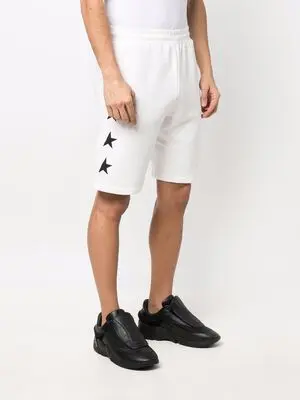 GOLDEN GOOSE Star-motif Track Shorts - White