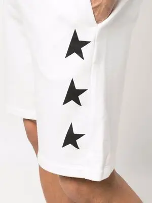 GOLDEN GOOSE Star-motif Track Shorts - White