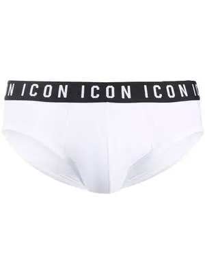 Dsquared2 Icon Waistband Briefs - White